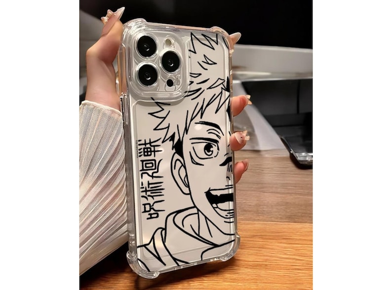 Anime Jujutsu Kaisen Gojo Phone Case, Shockproof Transparent iPhone ...