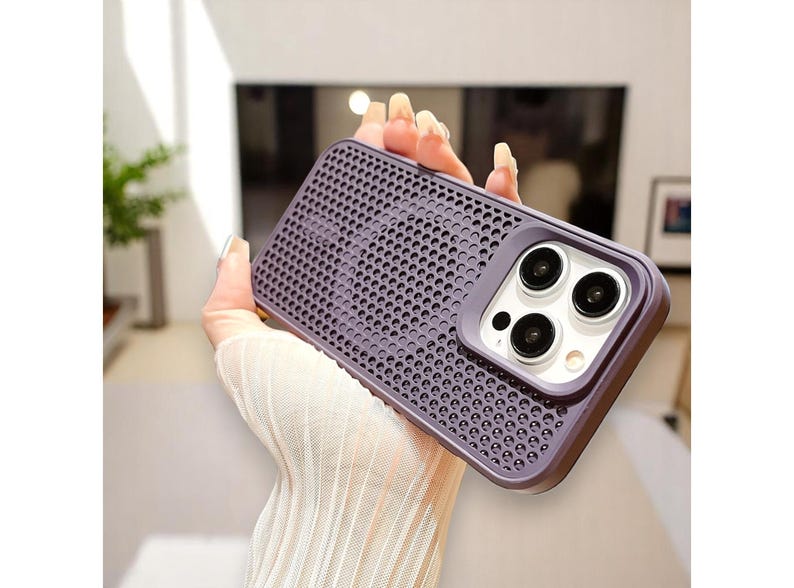 Magsafe Wireless Charging Phone Case, Breathable Mesh Design Cover With ...