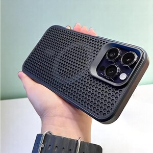 Magsafe Wireless Charging Phone Case, Breathable Mesh Design Cover With ...