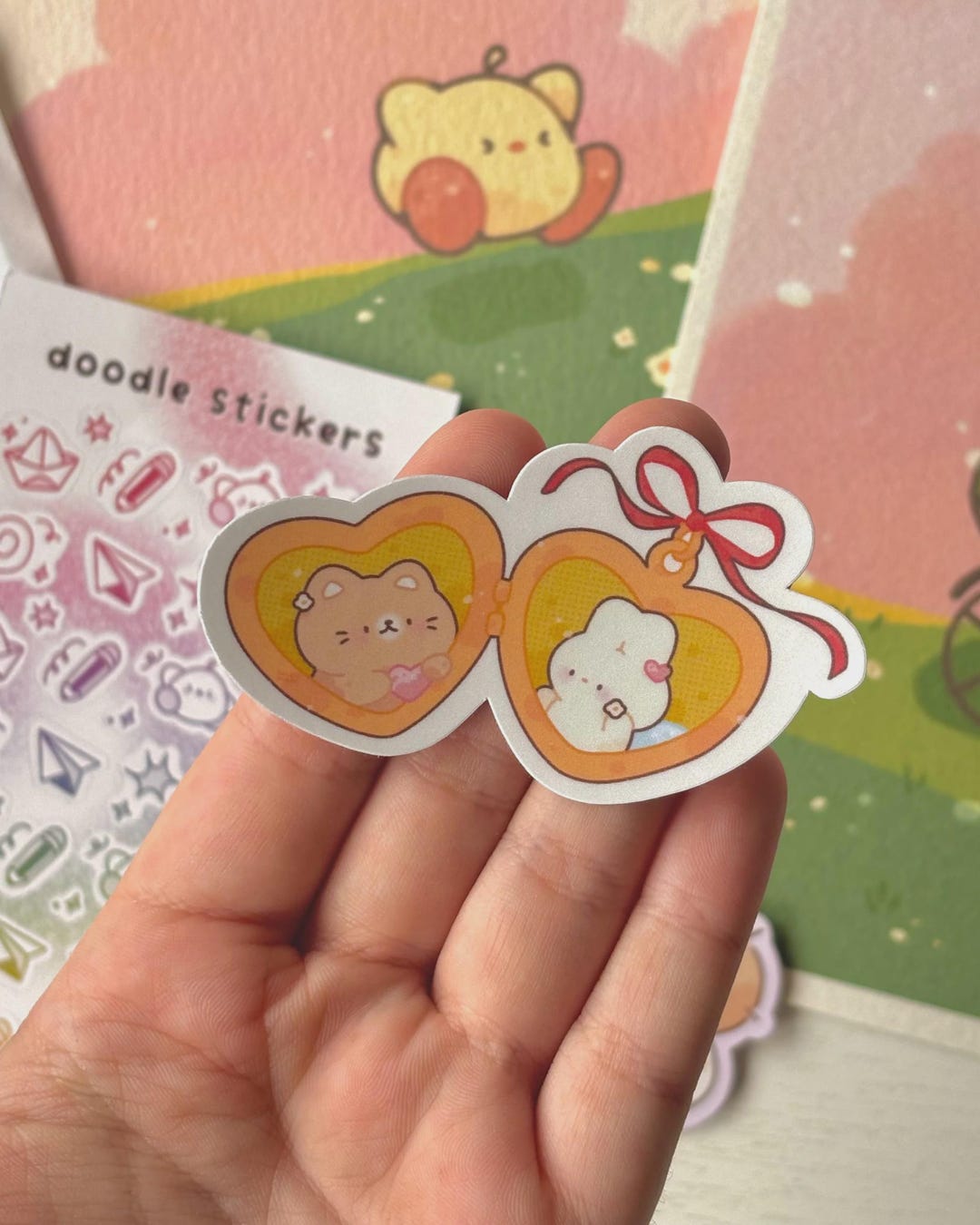 Handmade Locket Sticker - Etsy