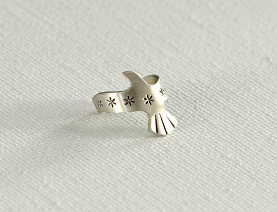 Silver Bird Ear Cuff Silver Ear Cuff Ear Wrap No Hole | Etsy