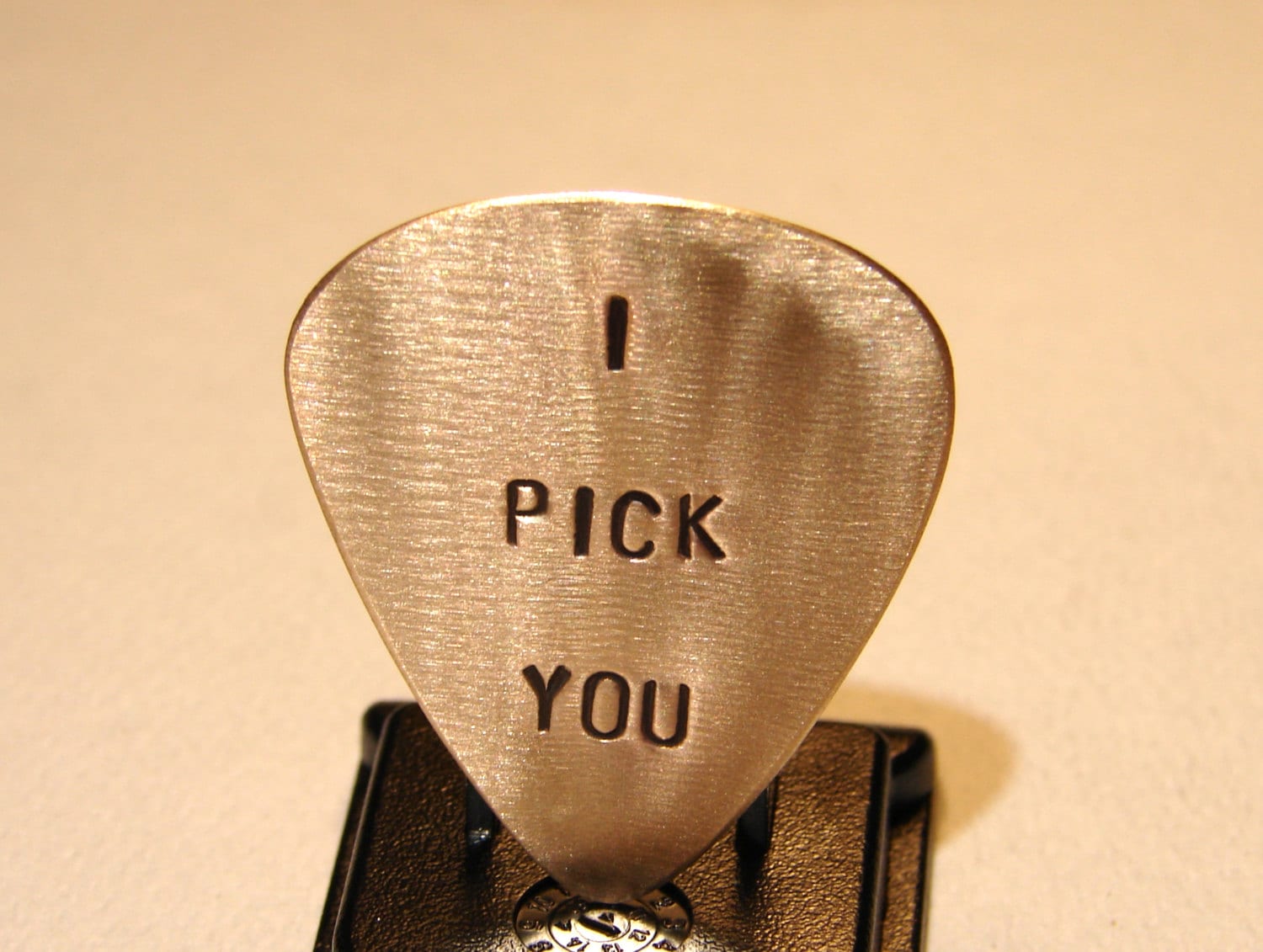 Bronze Guitar Pick Handmade With I Pick You Custom Guitar - Etsy
