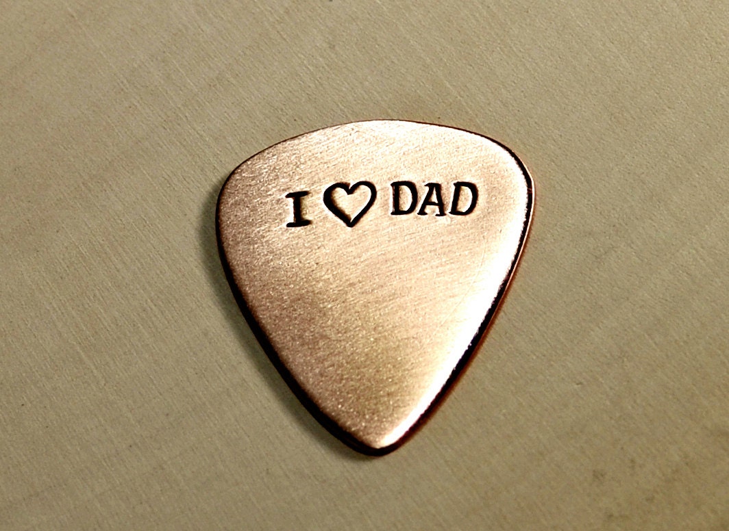 Copper Guitar Pick for Dads and Fathers Day BR837 - Etsy