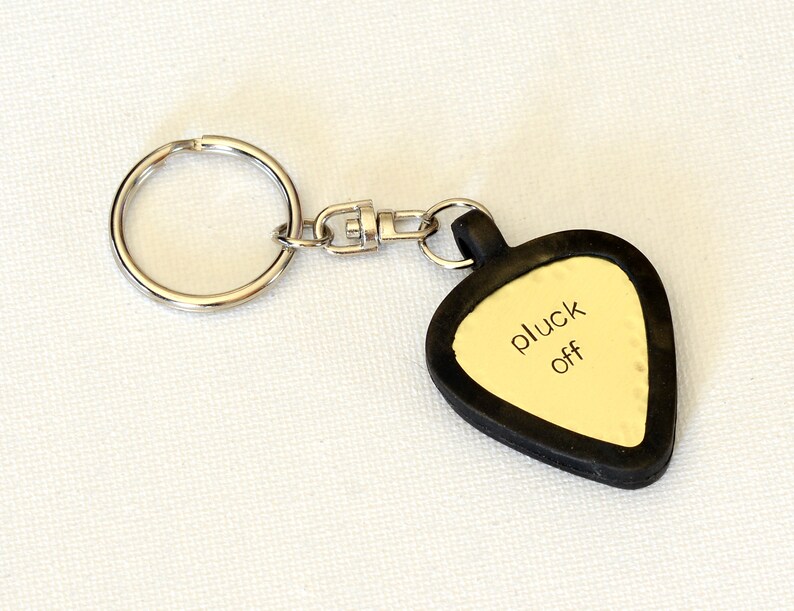 Brass Guitar Pick Keychain With Holder - GP11201840 - Etsy