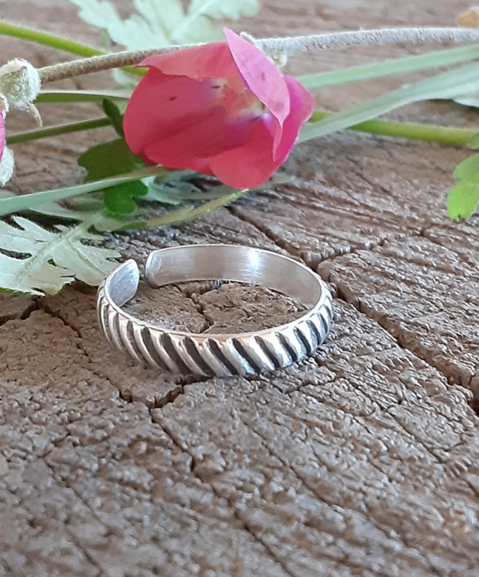 Sterling Silver Thumb Ring or Finger Ring - Adjustable - Etsy