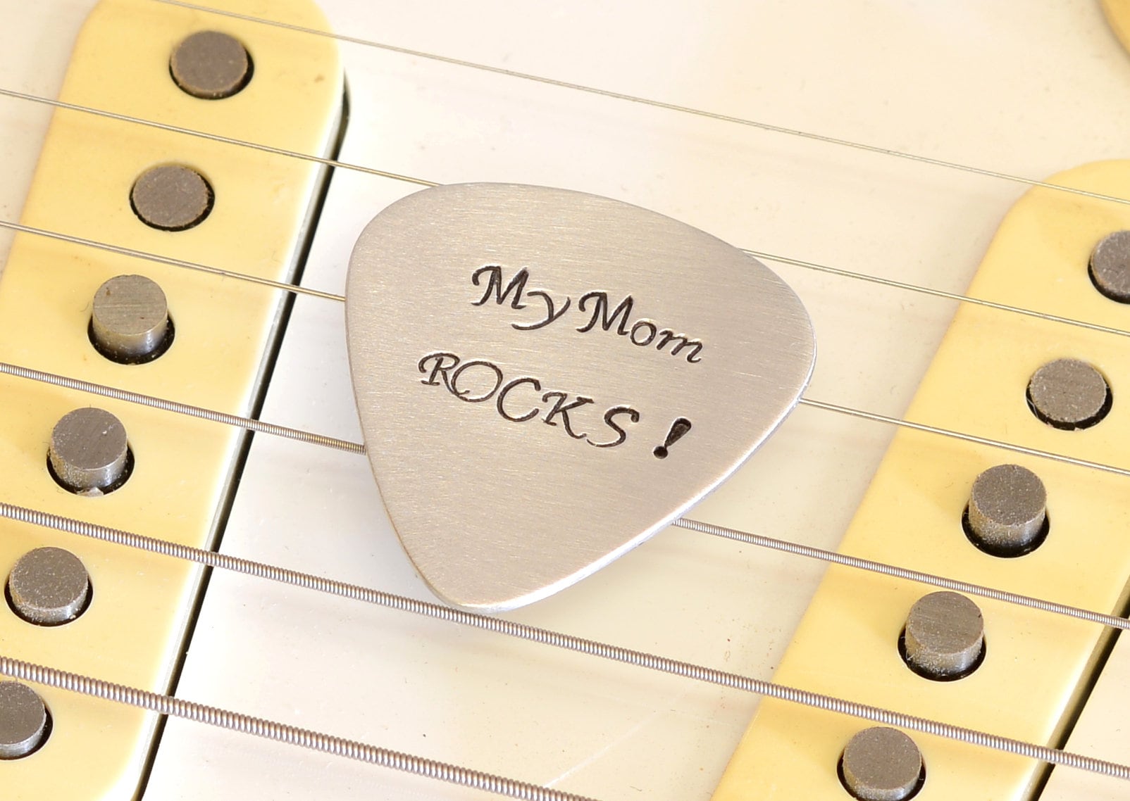 My Mom Rocks Guitar Pick for a Rocking Mom Handmade from | Etsy