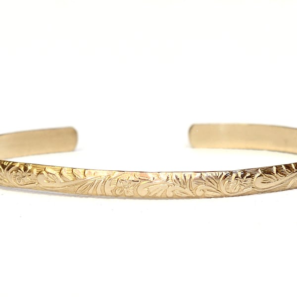 Floral Cuff Bracelet - Etsy