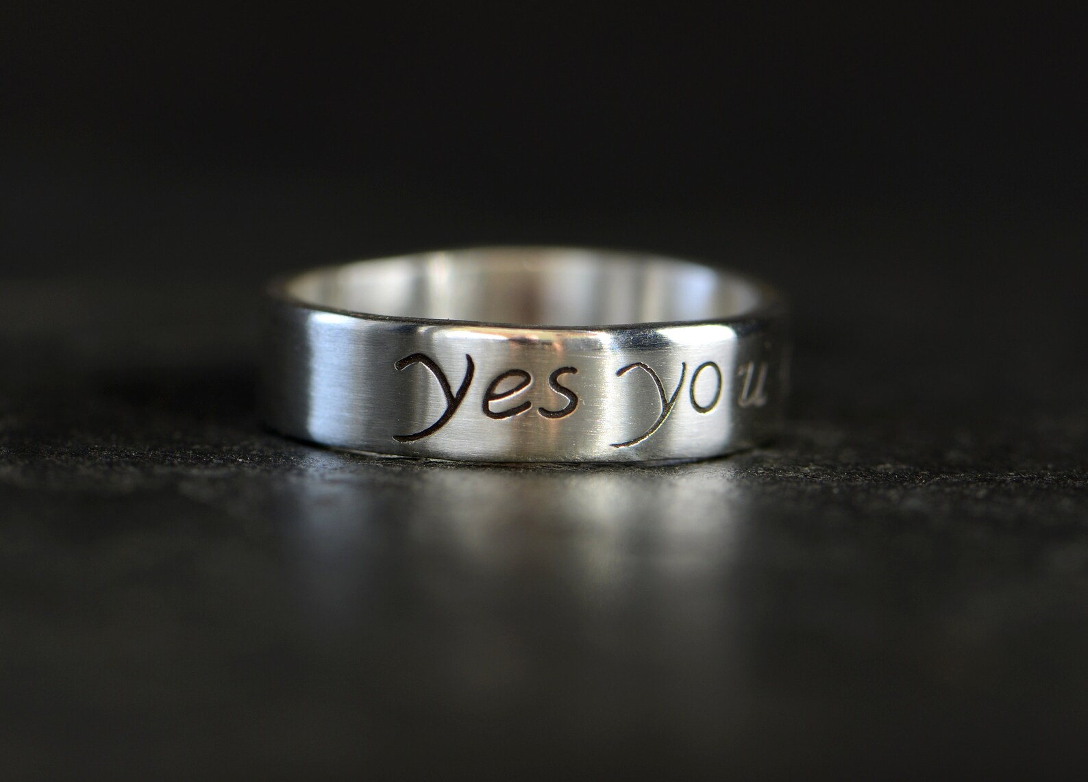Yes You Can Inspiration Ring in Sterling Silver for Those - Etsy