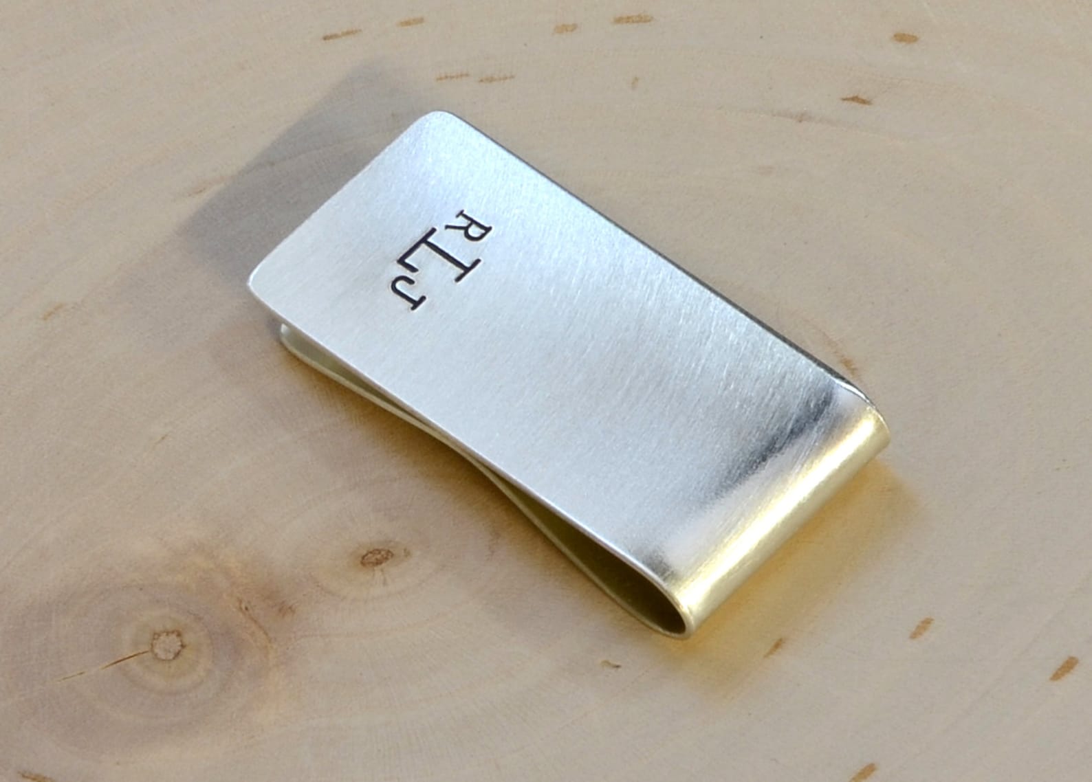 Sterling Silver Monogram Personalized Money Clip Solid 925 - Etsy