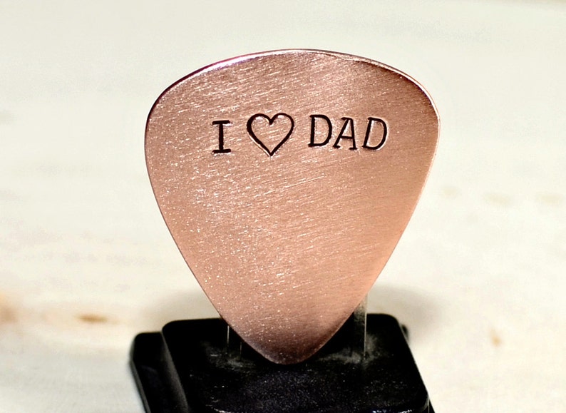 Copper Guitar Pick for Dads and Fathers Day BR837 - Etsy