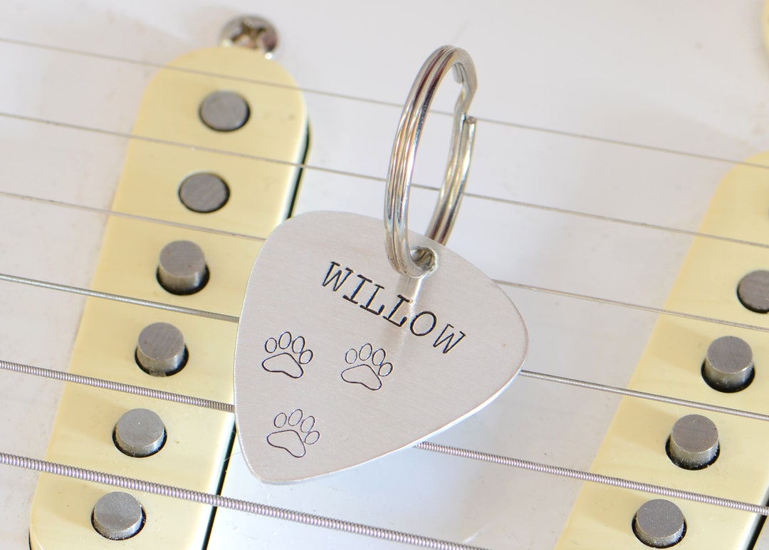 Aluminum Guitar Pick Dog Tag for a Rock’n Pup - Etsy