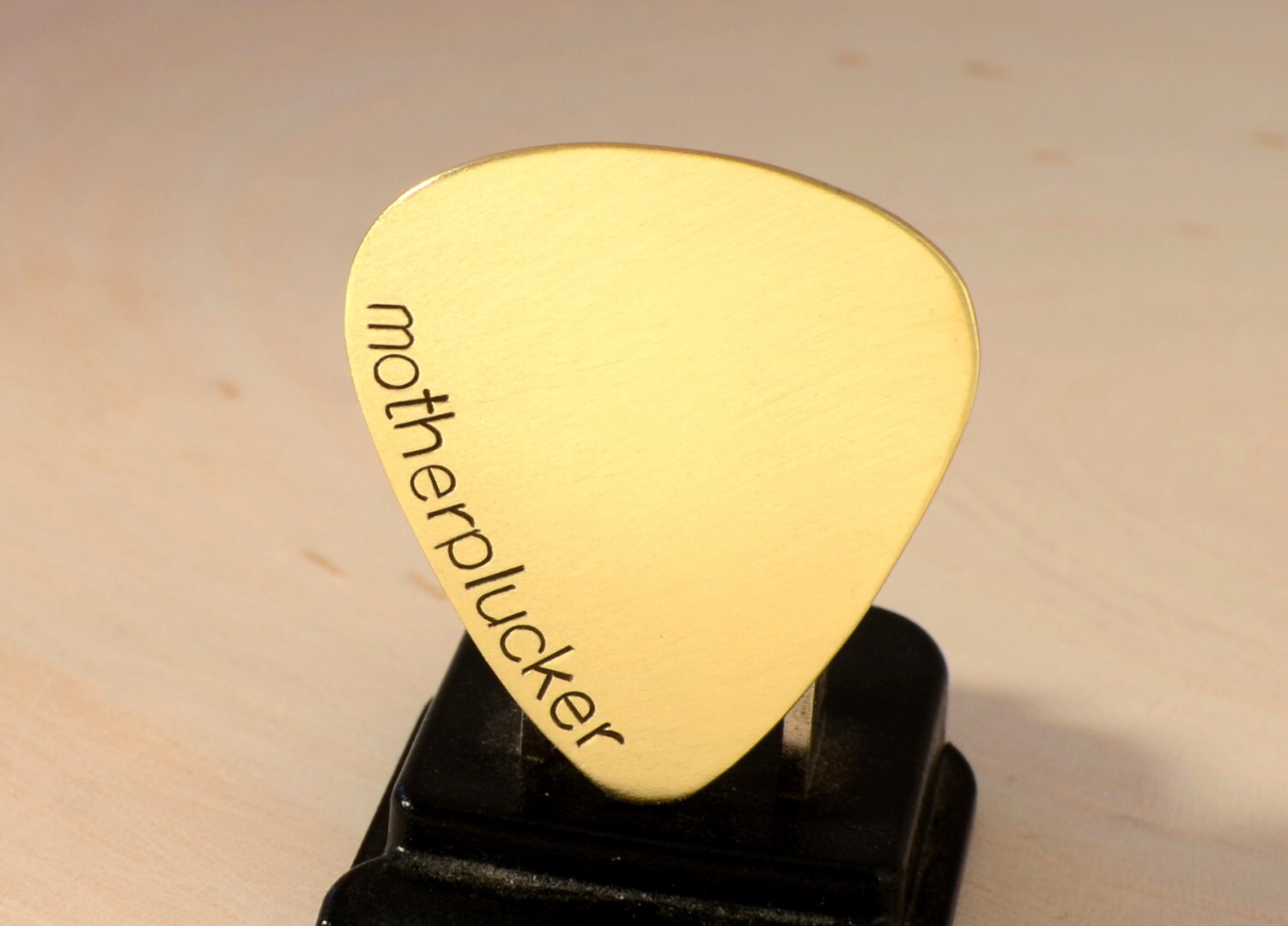 Mother Plucker Brass Guitar Pick for Just Plucking Around or Playing ...
