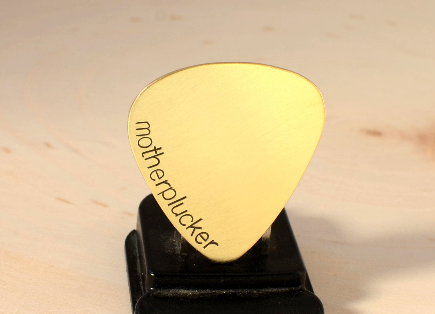 Mother Plucker Brass Guitar Pick for Just Plucking Around or Playing ...
