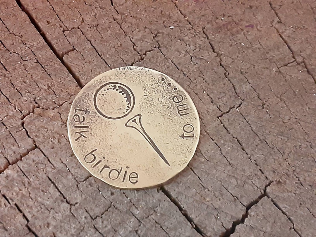 Brass Golf Ball Marker - Funny Golf Marker - Golf Player - Gift for Men ...