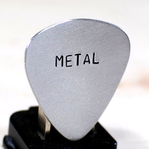 Metal Guitar Pick Handmade From Aluminum for Playing Extra Loud and ...