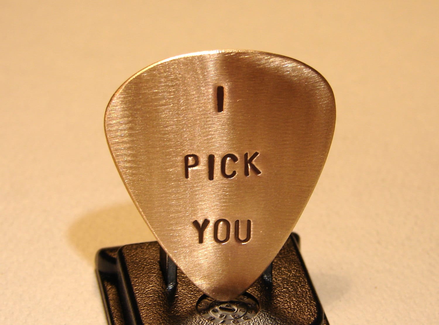 Bronze Guitar Pick Handmade With I Pick You Custom Guitar - Etsy