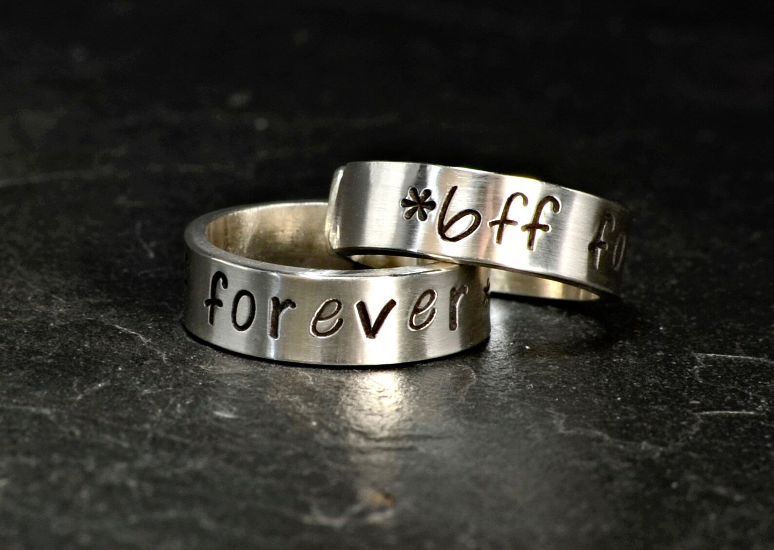 Best Friends Forever Toe Ring Set in Sterling Silver - Solid 925 TR529 ...