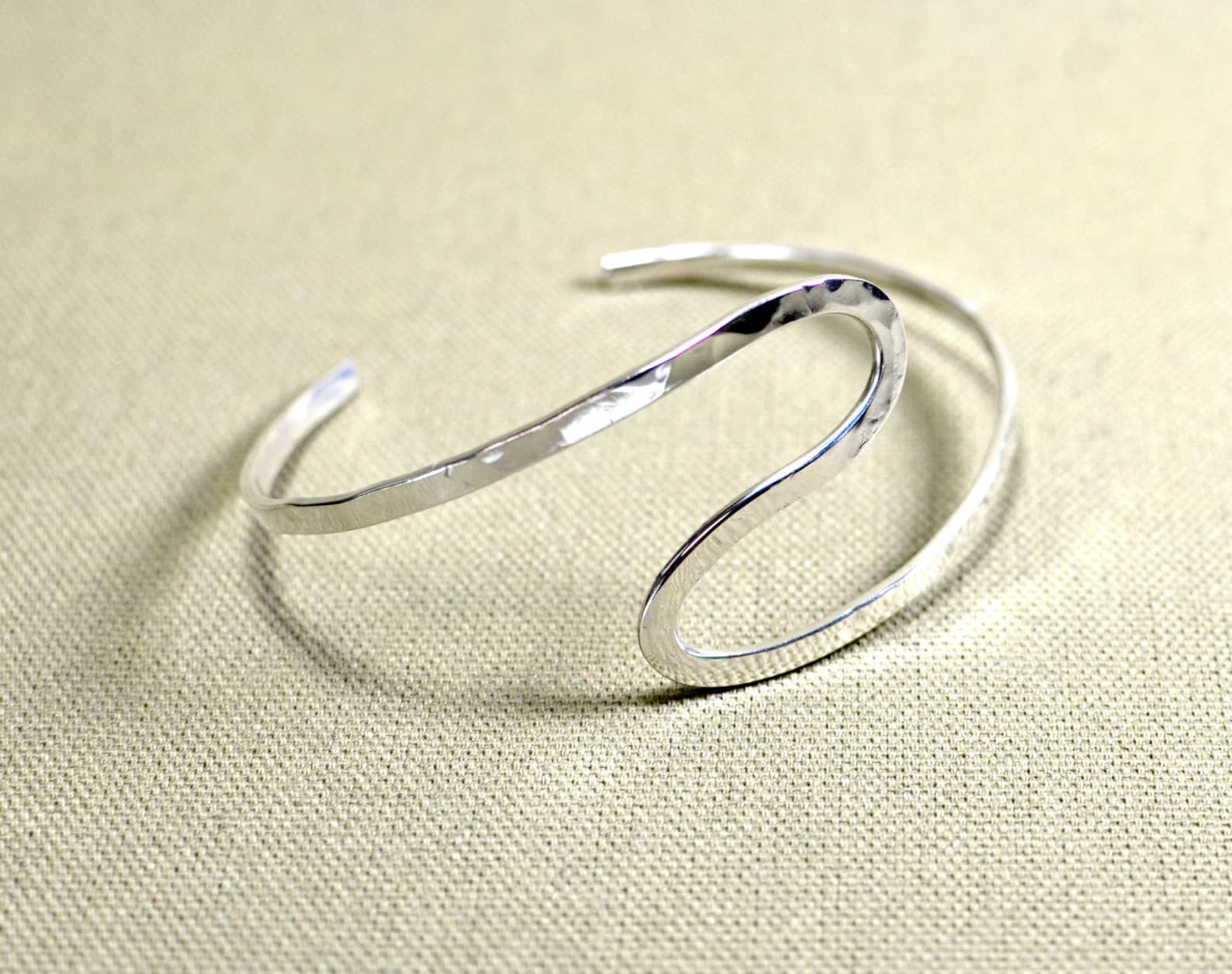 Sterling Silver Upper Arm Cuff or Wrist Cuff - Etsy