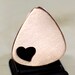 Love Guitar Pick in Copper With Heart Cut Out and Space to Personalize ...