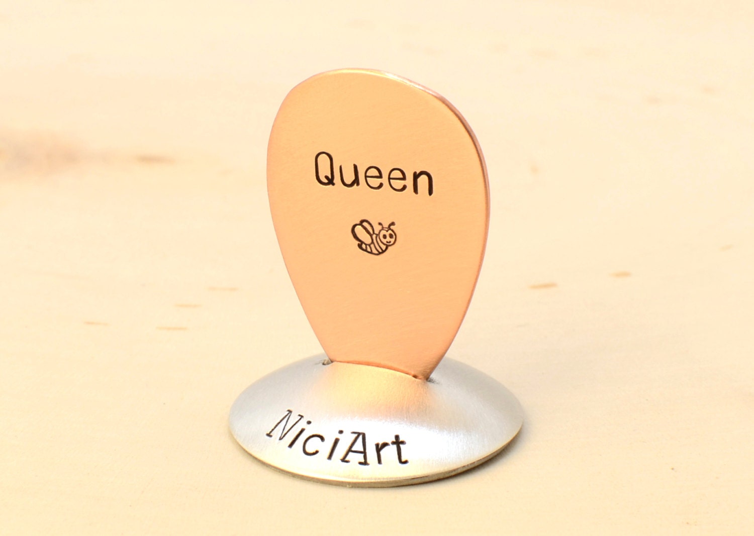 Teardrop Guitar Pick for the Queen Bee in Copper - Jazz Style Pick ...