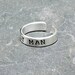 Sterling Silver Men's Toe Ring for a Touch Manly Man - Etsy
