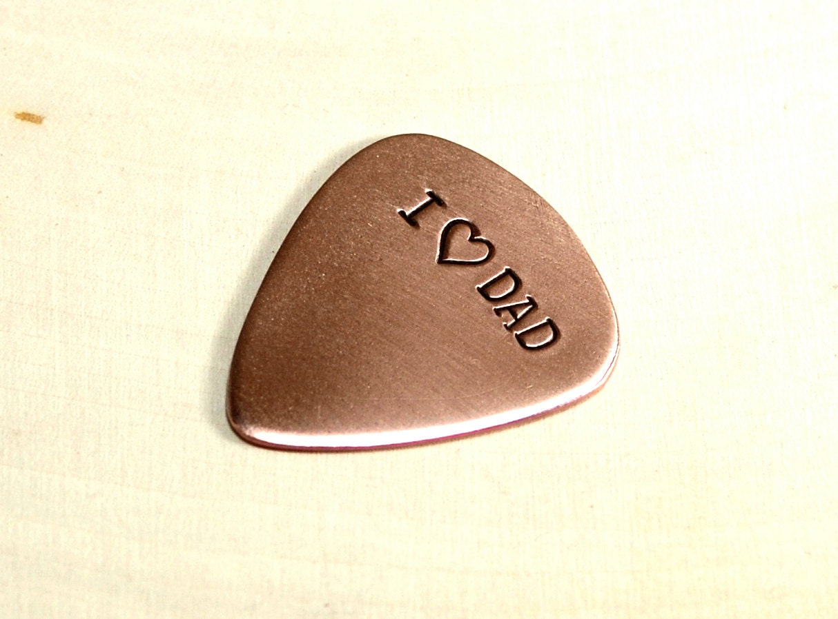 Copper Guitar Pick for Dads and Fathers Day BR837 - Etsy