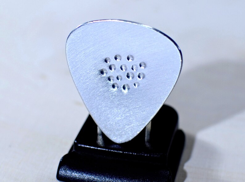 Aluminum Guitar Pick with Hammered Texture for Added Grip and | Etsy