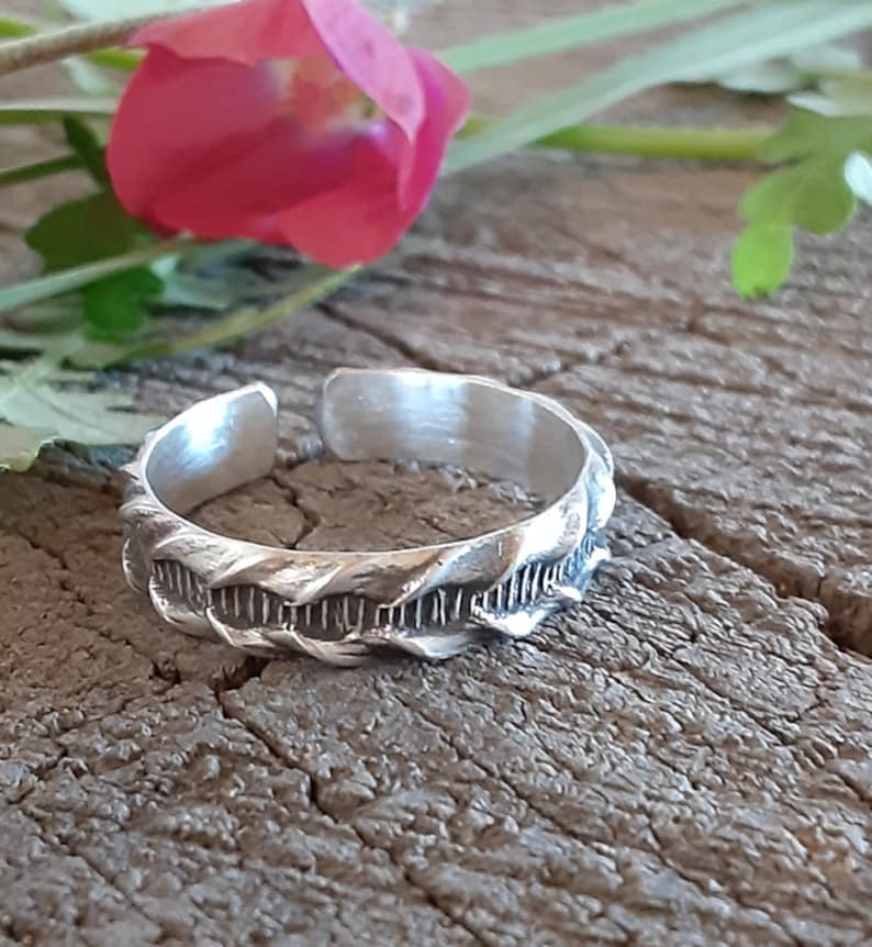 Sterling Silver Thumb Ring or Finger Ring Adjustable - Etsy