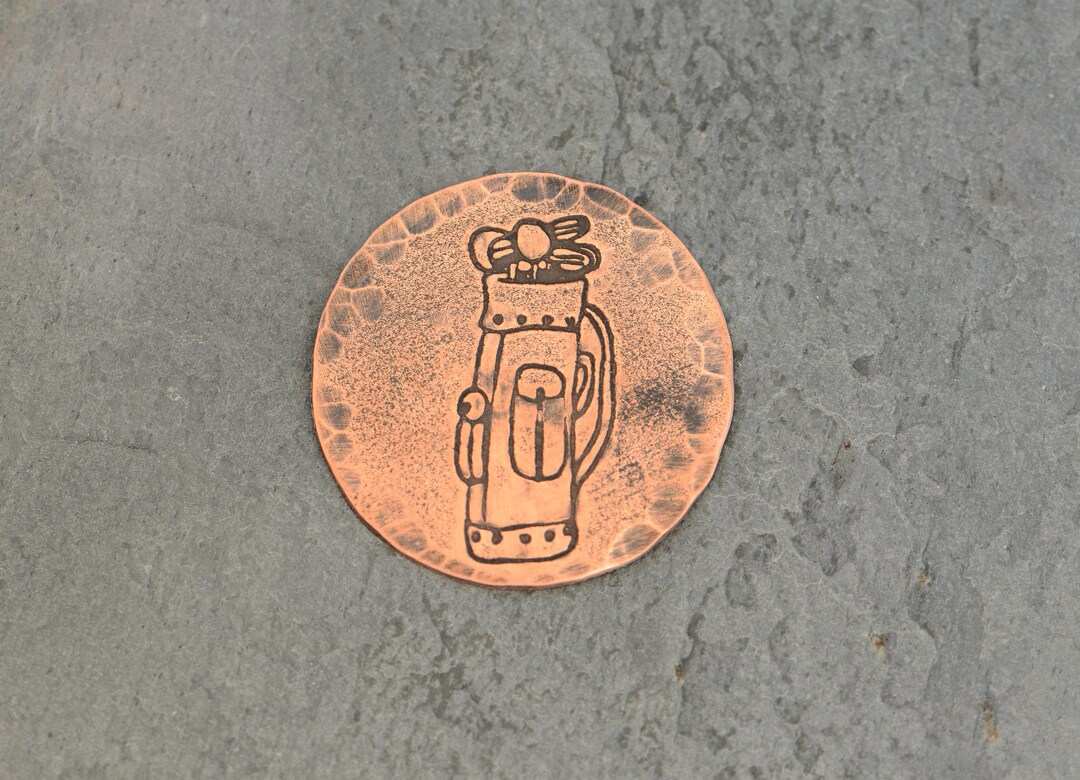 Copper Golf Ball Marker for the Serious Golfer Packing a Big Bag of ...