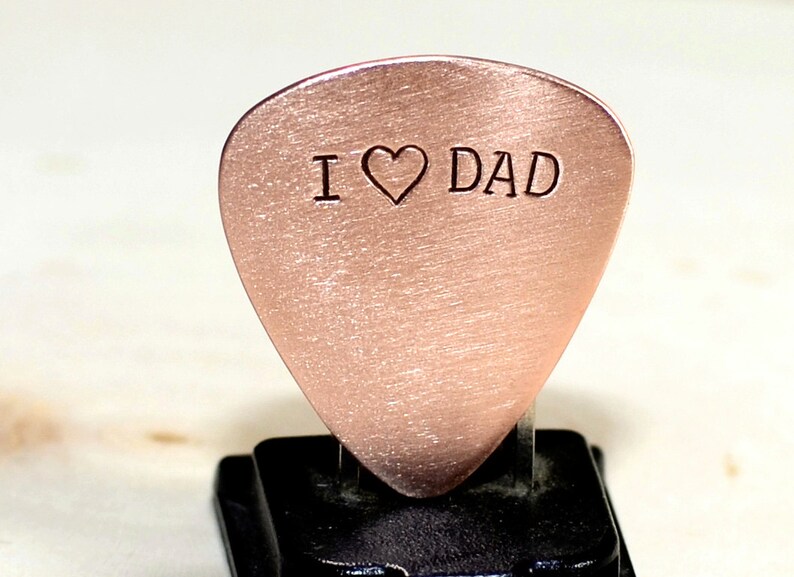 Copper Guitar Pick for Dads and Fathers Day BR837 - Etsy