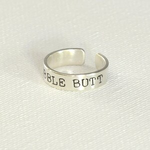 Silver Toe Ring With Bubble Butt Funny Gift for Her - Etsy