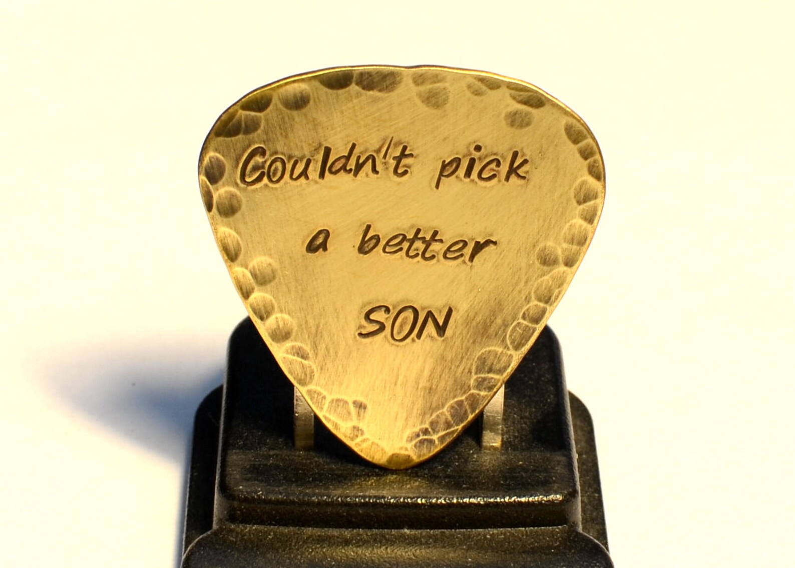Couldn’t Pick a Better Son Rustic Brass Guitar Pick With a Touch of ...