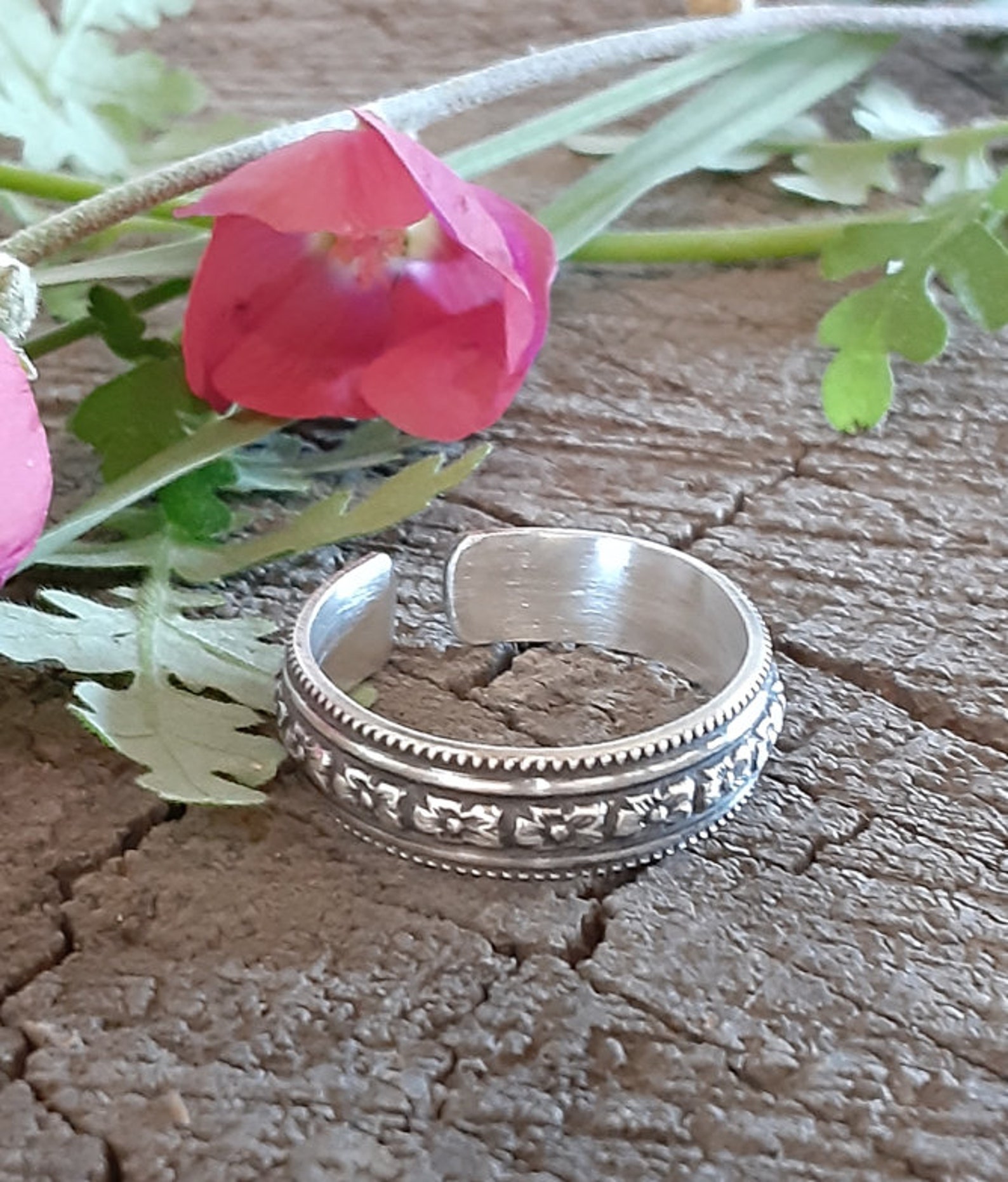 Sterling Silver Thumb Ring or Finger Ring Adjustable | Etsy