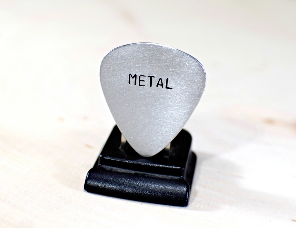Metal Guitar Pick Handmade From Aluminum for Playing Extra - Etsy