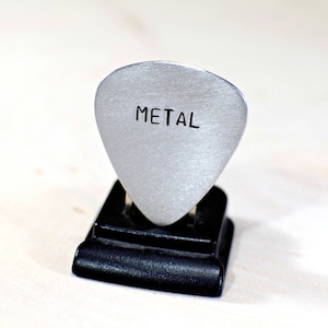 Metal Guitar Pick Handmade From Aluminum for Playing Extra Loud and ...