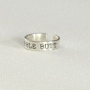 Silver Toe Ring With Bubble Butt Funny Gift for Her - Etsy