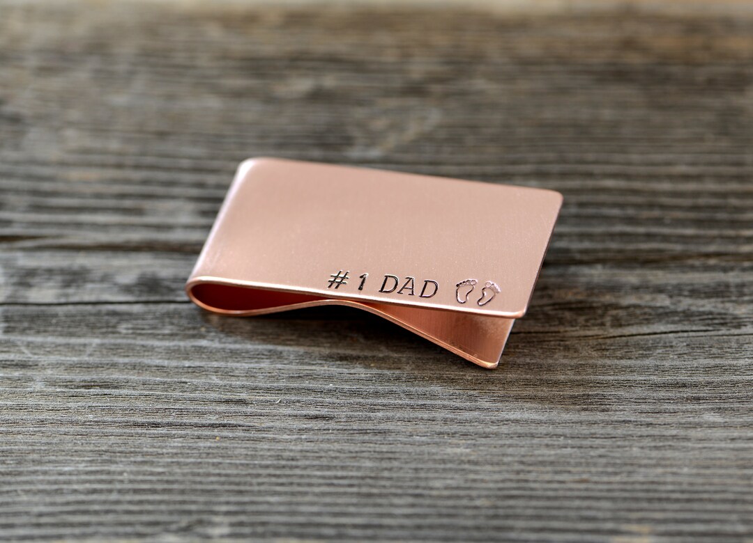 Copper Money Clip for a Number 1 Dad - Gift for Dad - Etsy