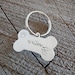 Silver Dog Tag in Shape of Bone - Etsy