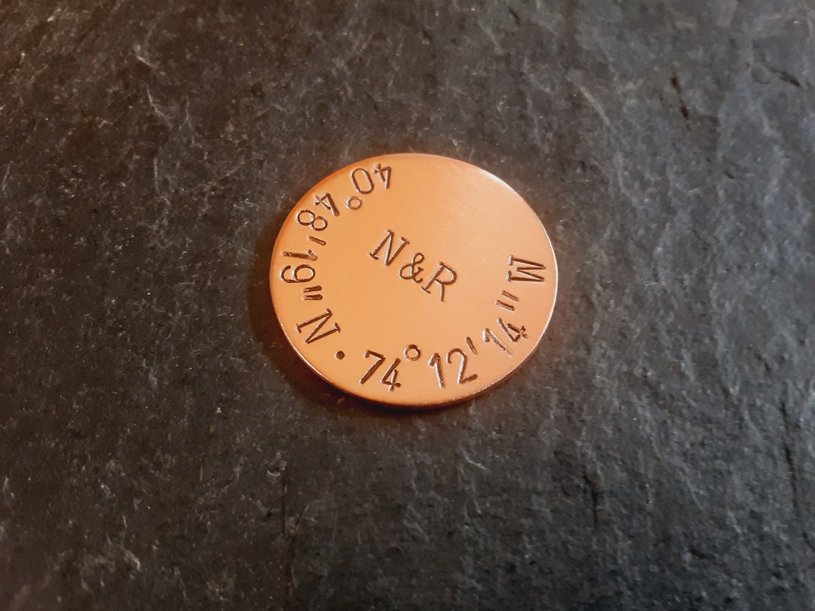 Copper Golf Ball Marker for 7th Anniversary or Copper Anniversary With ...
