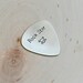 Sterling Silver Plectrum With Rock Star and Skull Stamps - Etsy