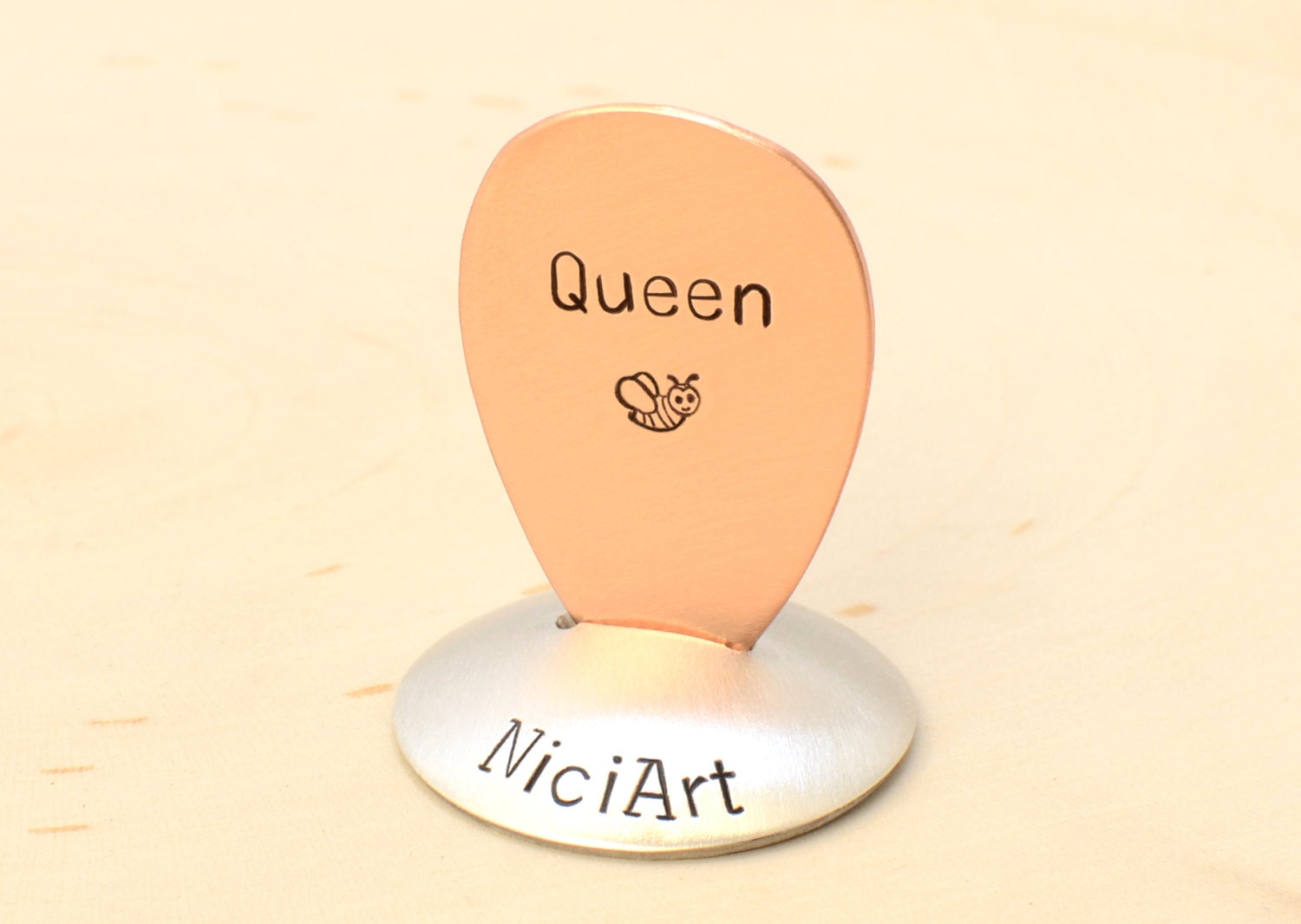 Teardrop Guitar Pick for the Queen Bee in Copper - Jazz Style Pick ...