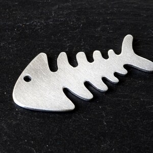Fish Bone Shaped Aluminum Guitar Pick - Custom Cut and Produced One at ...