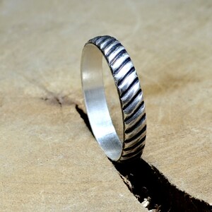 Steampunk Sterling Silver Gear Ring for Couples Weddings or a Modern Industrial Statement ...