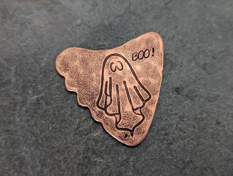 Copper Shark Tooth Guitar Pick - Playable With Ghost and Boo ...