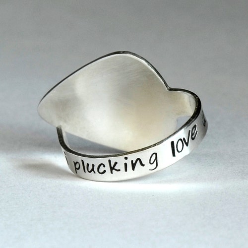 Silver Thumb Pick Custom Finger and Thumb Guitar Pick TP204 | Etsy