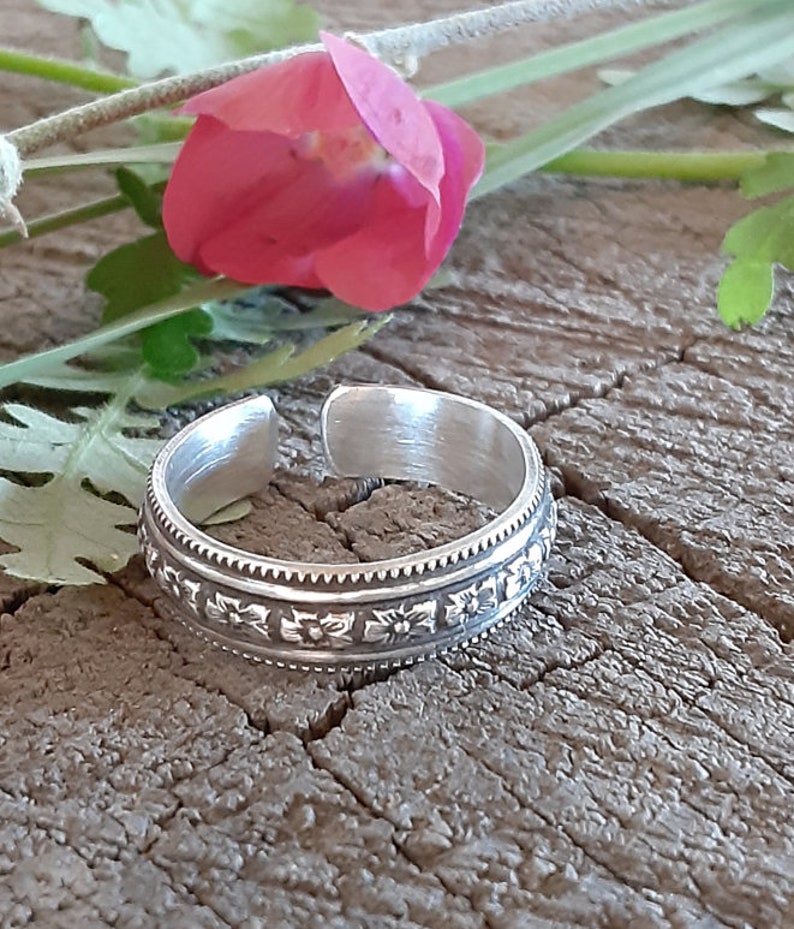 Sterling Silver Thumb Ring or Finger Ring Adjustable | Etsy