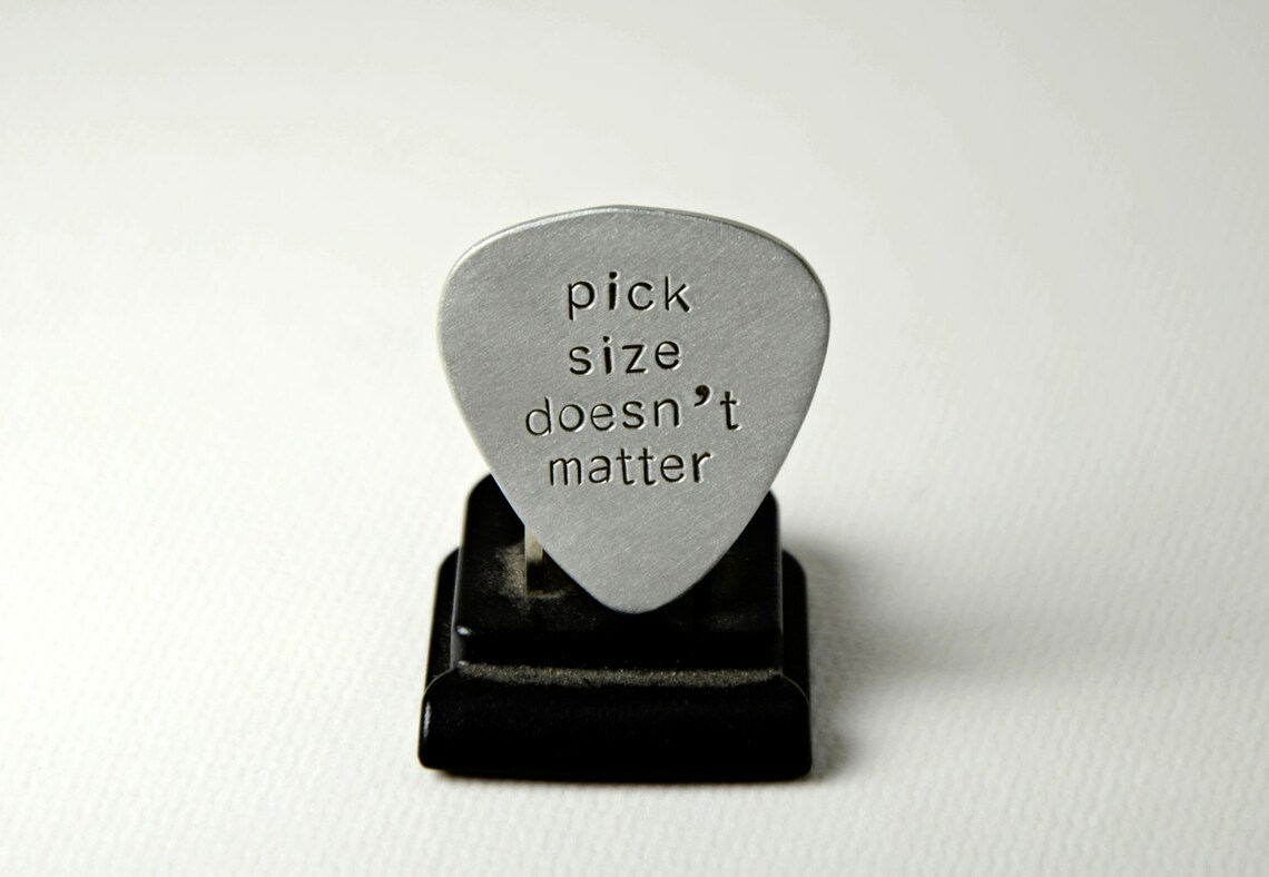 Aluminum Guitar Pick Handmade and Stamped With Pick Size - Etsy