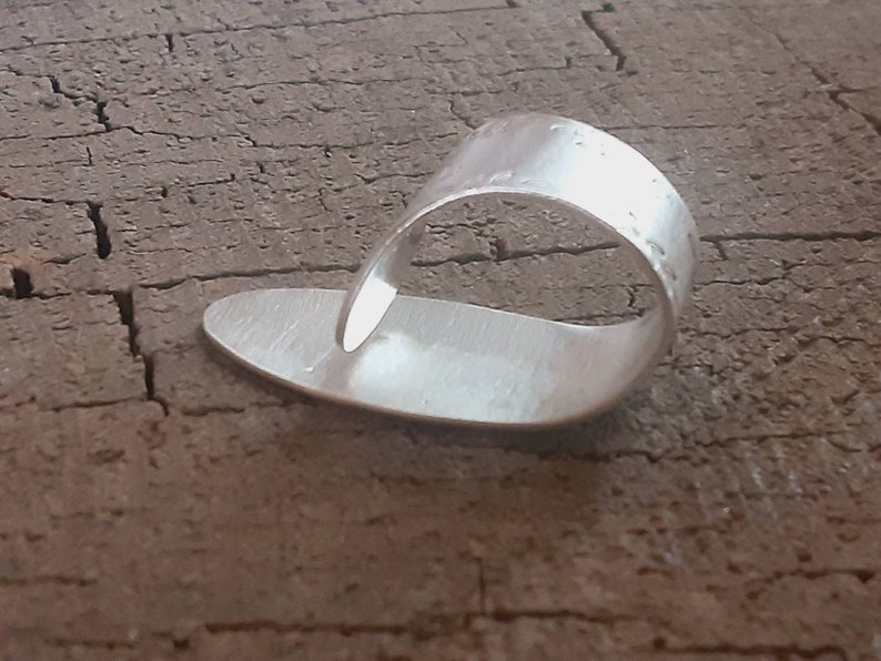 Sterling Silver Thumb Pick Customized With Your Initials - Etsy