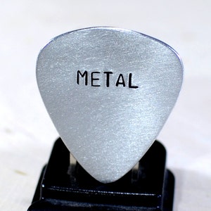 Metal Guitar Pick Handmade From Aluminum for Playing Extra Loud and ...
