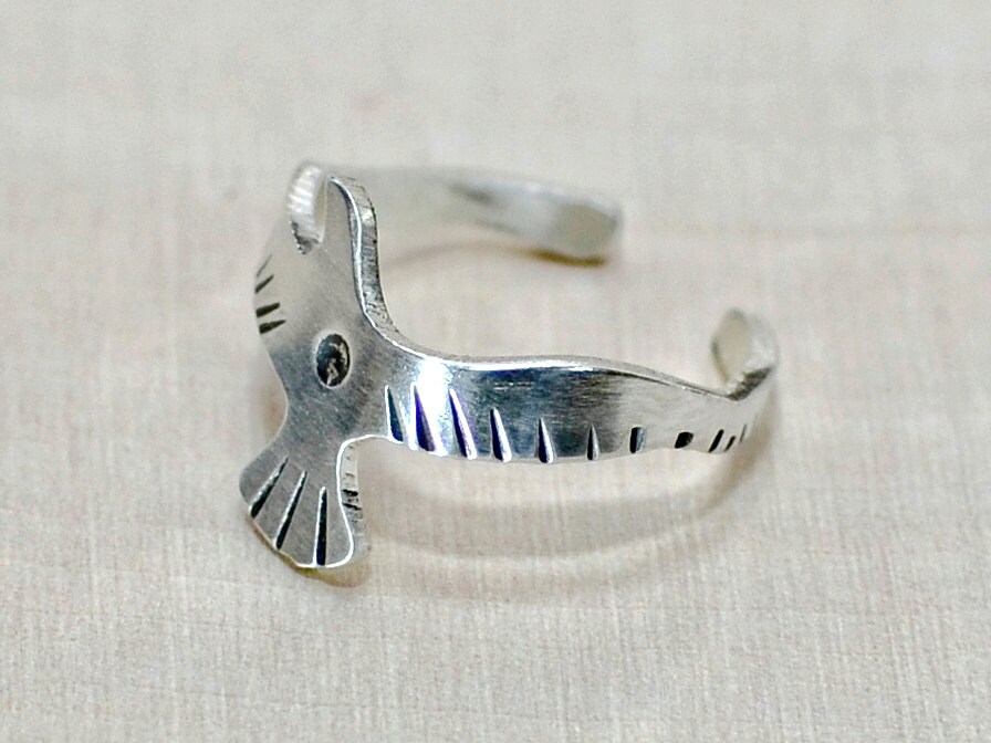 Flying Seagull Sterling Silver Toe Ring or Adjustable Finger | Etsy